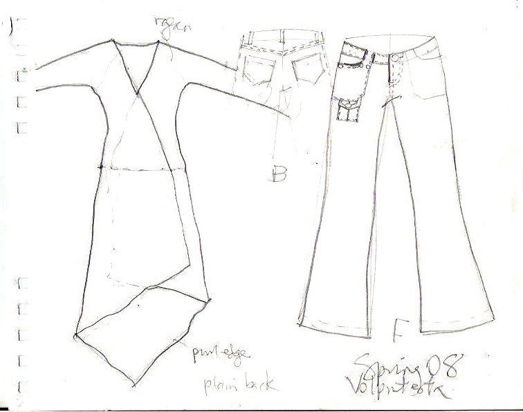 designing fashion with fashion flat sketches