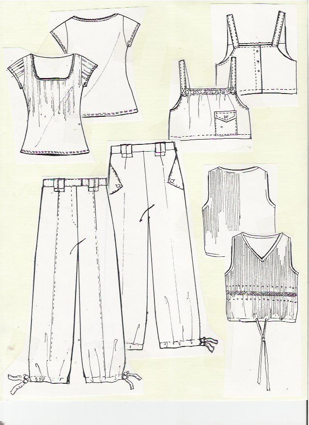 Sketching flats for fashion design- technical and creative