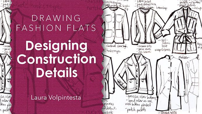 Sketching flats for fashion design- technical and creative