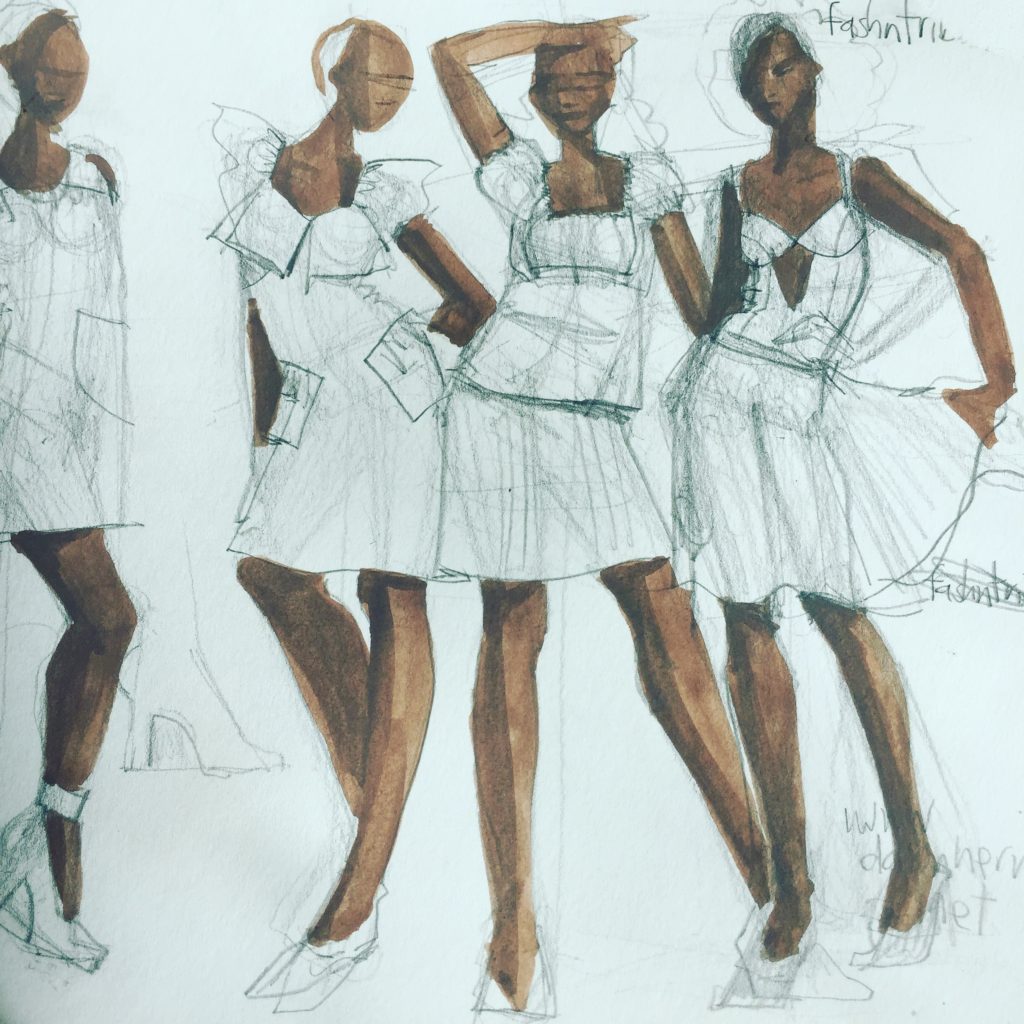 Plus Size Fashion Model Drawing Tools for Fashion Designers