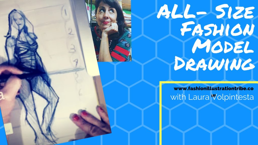 Plus Size Fashion Model Drawing Tools for Fashion Designers